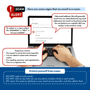 Beware Phishing Scams - St. David's Episcopal Church