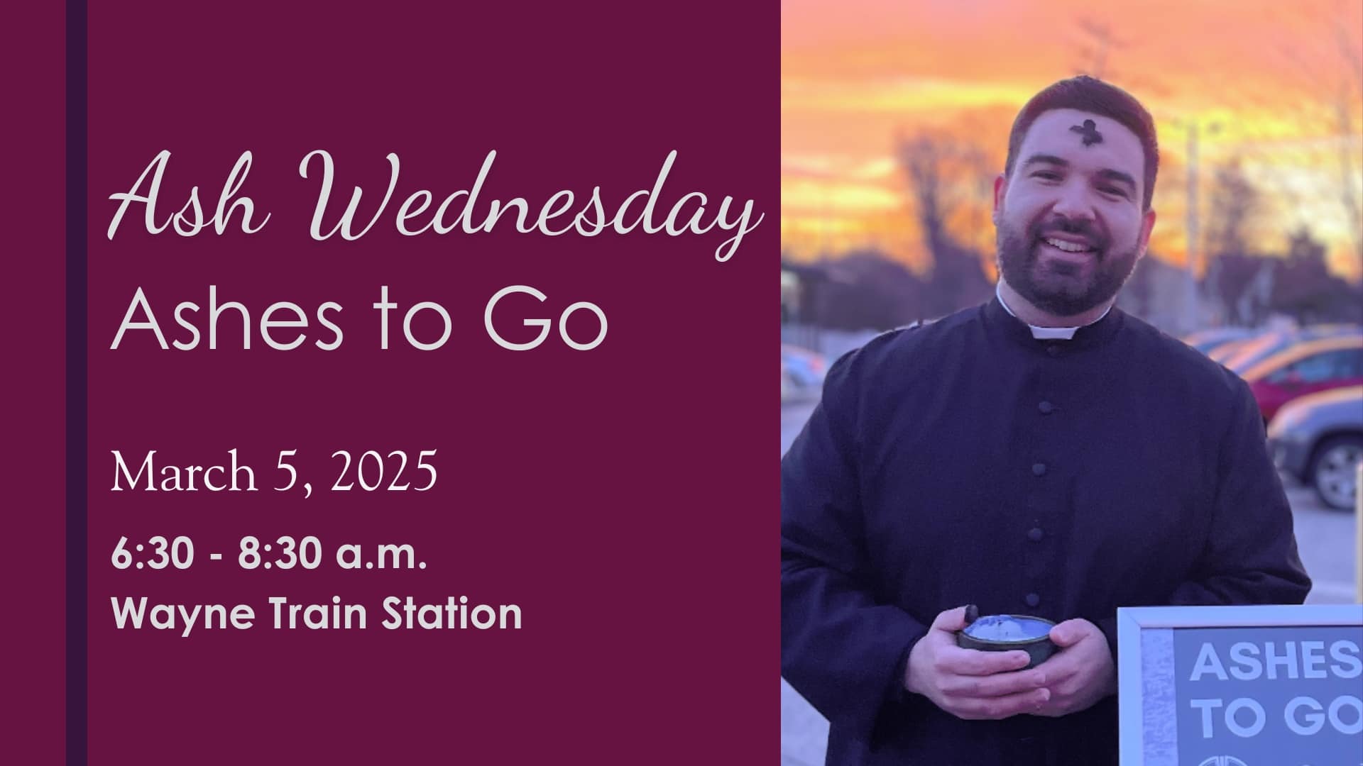 Ashes To Go - St. David's Episcopal Church